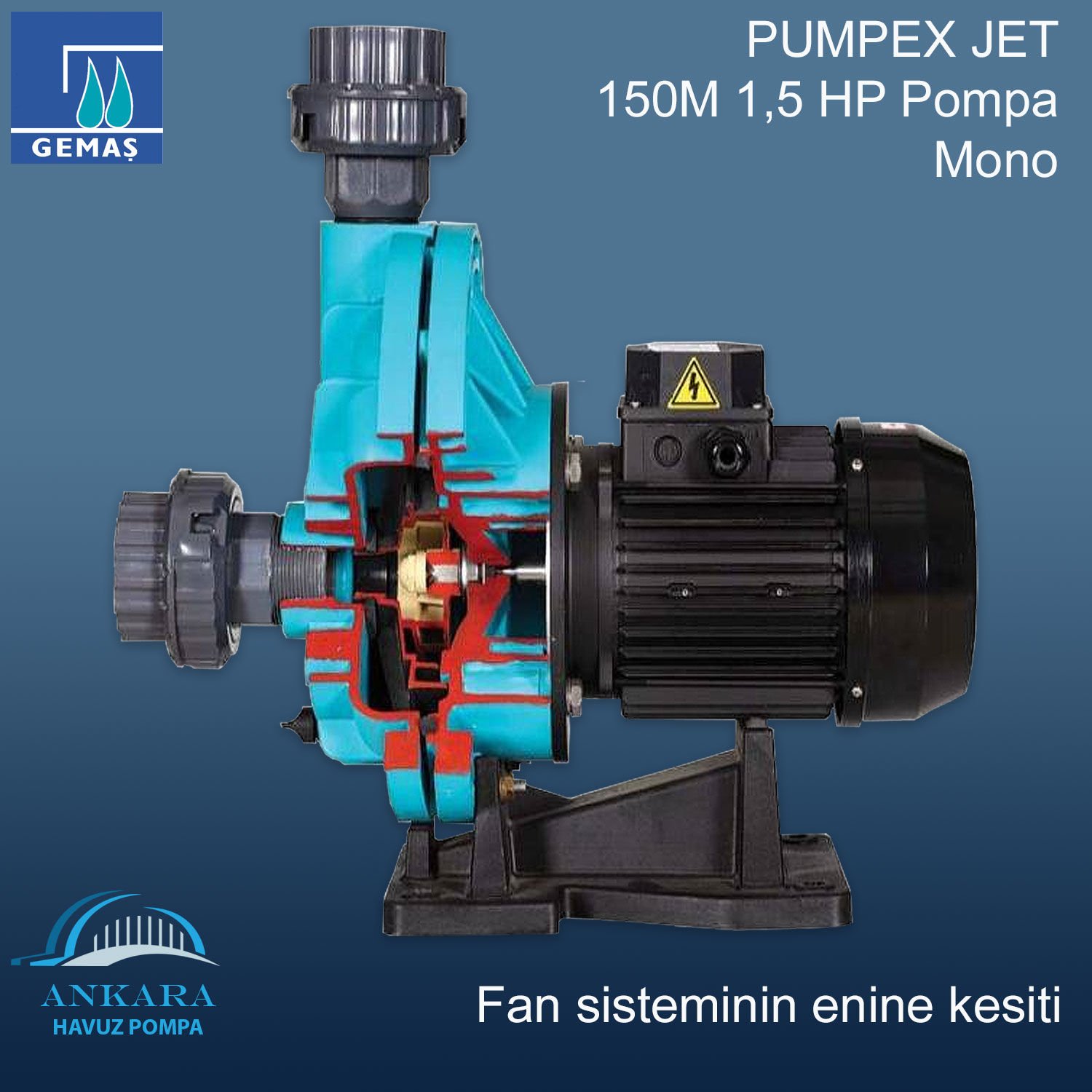 PUMPEX JET 150M 1,5 HP Pompa Mono